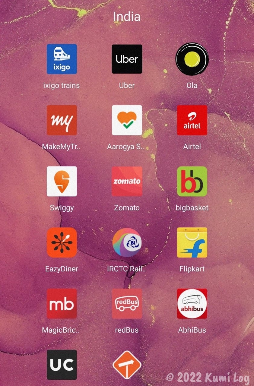 [2022更新] インドで役に立ったアプリの記録（鉄道・タクシー・言語など） | Kumi-Log